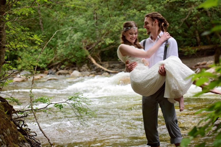 Boho River Romance in the Majestic West Coast Forest