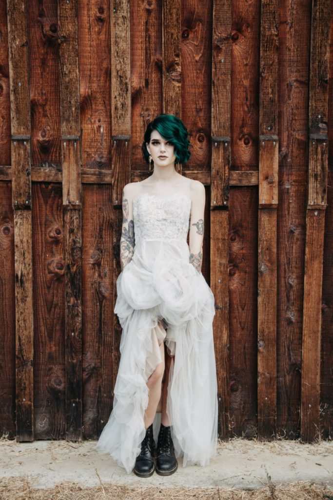 Pretty + Inked Brides Rock Gorgeous Gowns With Lace