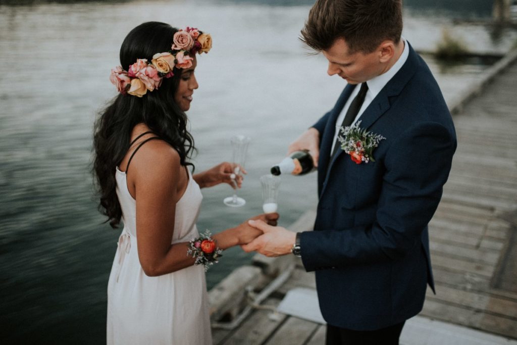 A Stunning Floral Filled Boat Elopement | West Coast Weddings