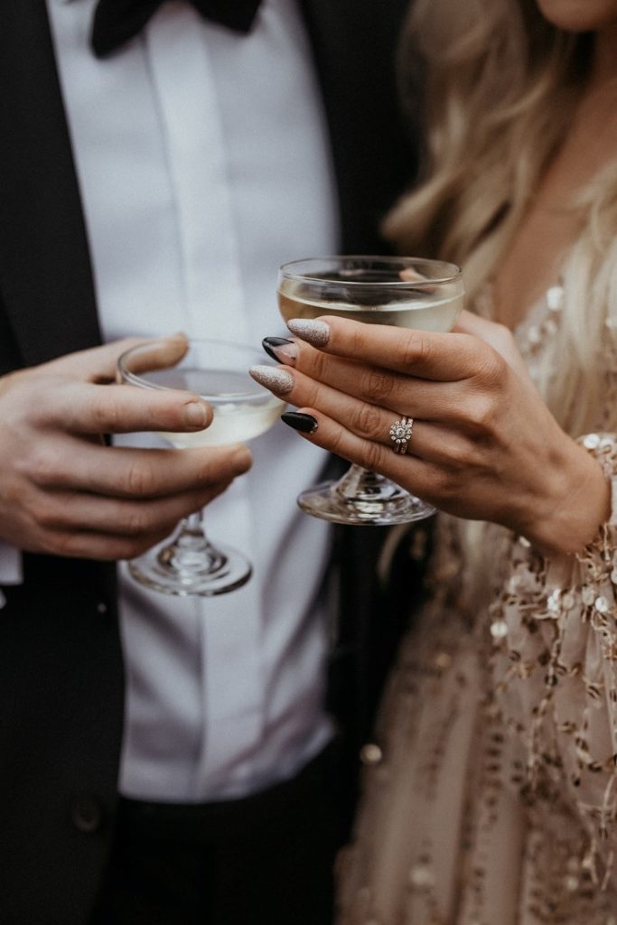 Romance & Champagne Kisses | West Coast Weddings